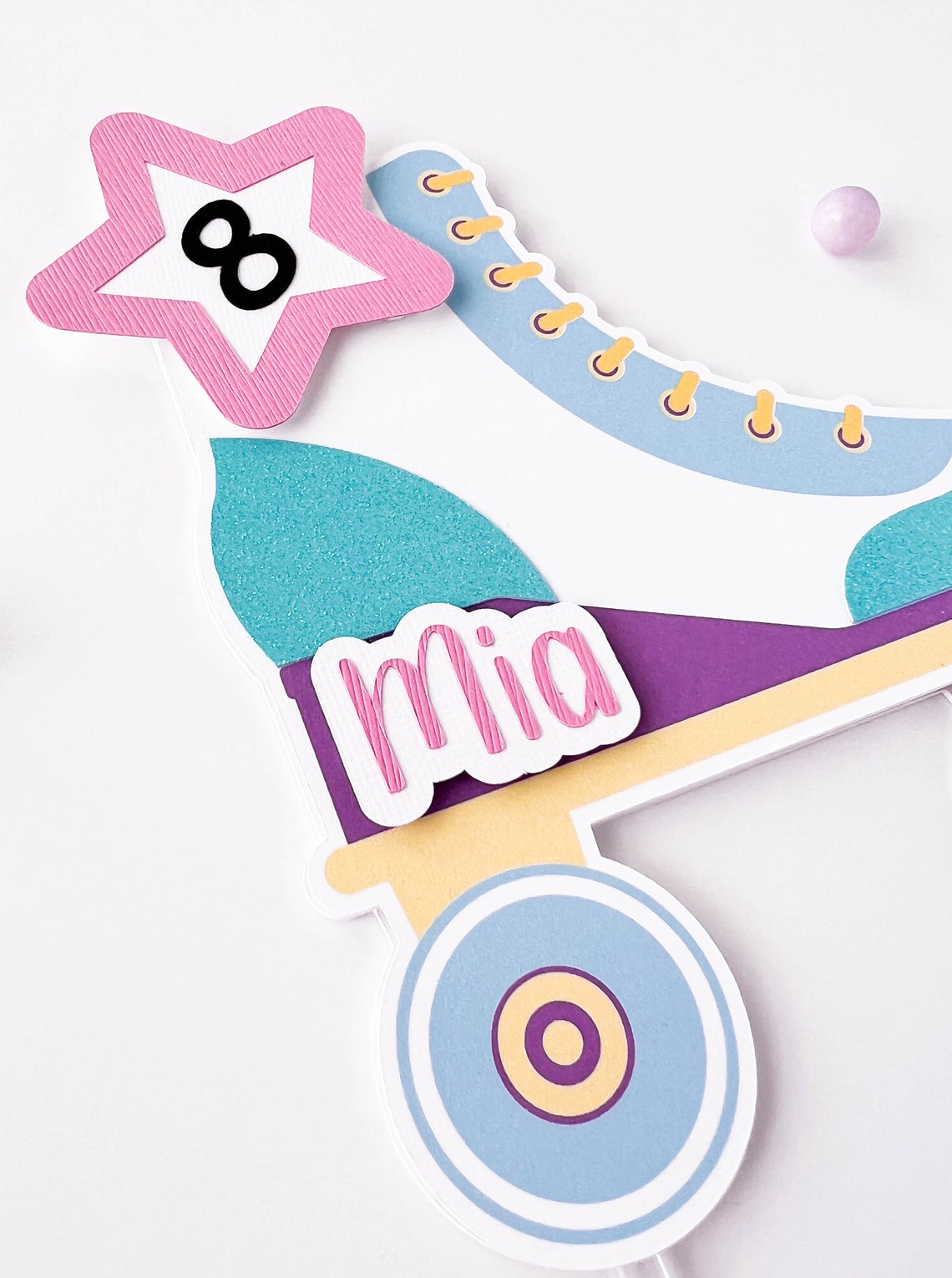 Roller Skate Cake Topper. This Layered Cake Topper is Great for a ...