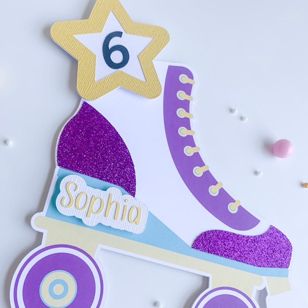Roller Skate Cake Topper. This Layered Cake Topper is Great for a ...