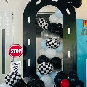 Race Car Signs in CARDSTOCK. Stop Sign,one Way Sign and Speed Limit ...