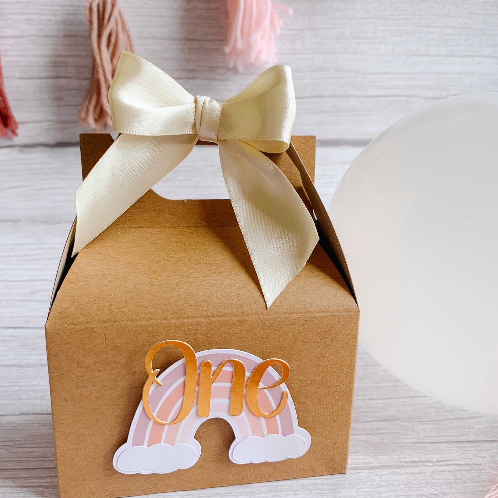 Rainbow Gable Box in MINI Size With Boho Colors. Great for Any - Etsy