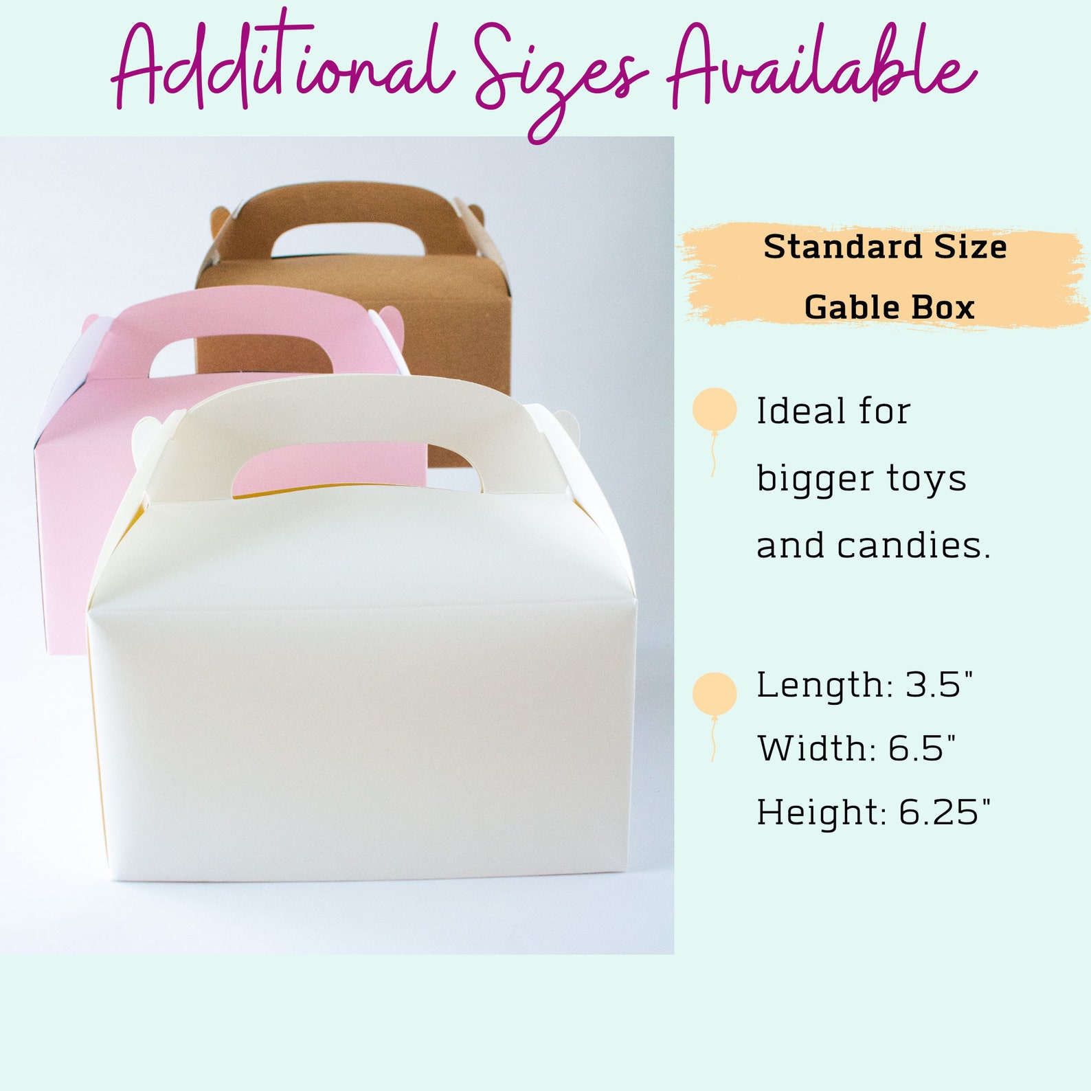 Daisy Gable Box in MINI SIZE. Great, Smaller Box for Any Daisy Party ...