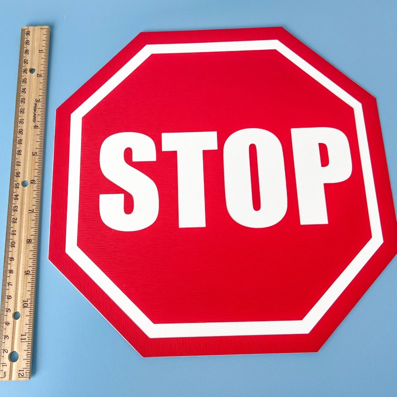 Race Car Signs in CARDSTOCK. Stop Sign,one Way Sign and Speed Limit ...