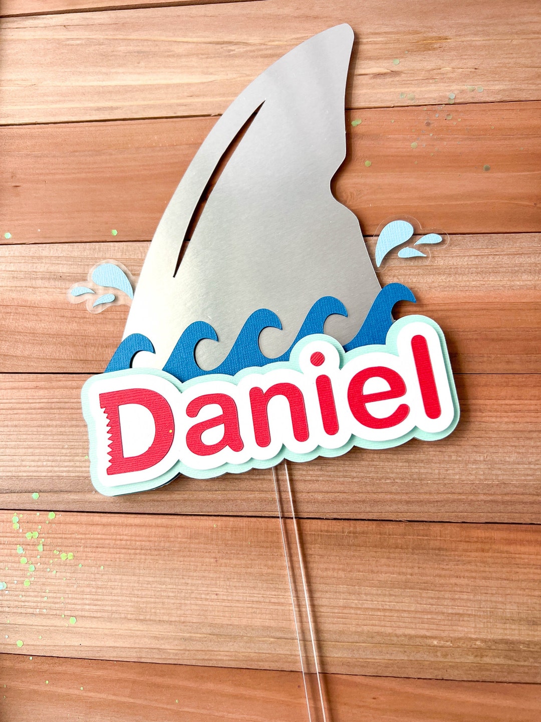 Shark Fin Cake Topper. Ideal for a Shark Birthday Decor, Shark Party ...