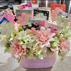 Flower Gift Card Holder. Great for Graduation Gift, Valentines Day Gift ...