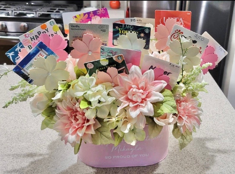 Flower Gift Card Holder. Great for Christmas Gift Card, Grandmother ...