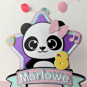 Panda Cake Topper. Cutest Panda Cake Topper, Kawaii Panda Cake Topper ...
