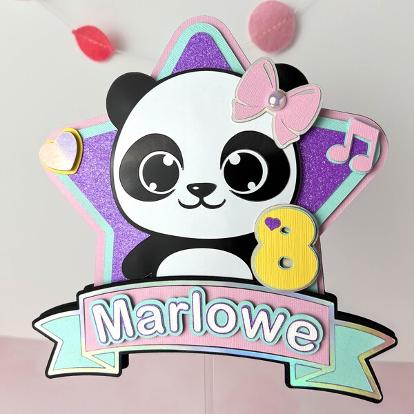 Panda Cake Topper - Etsy