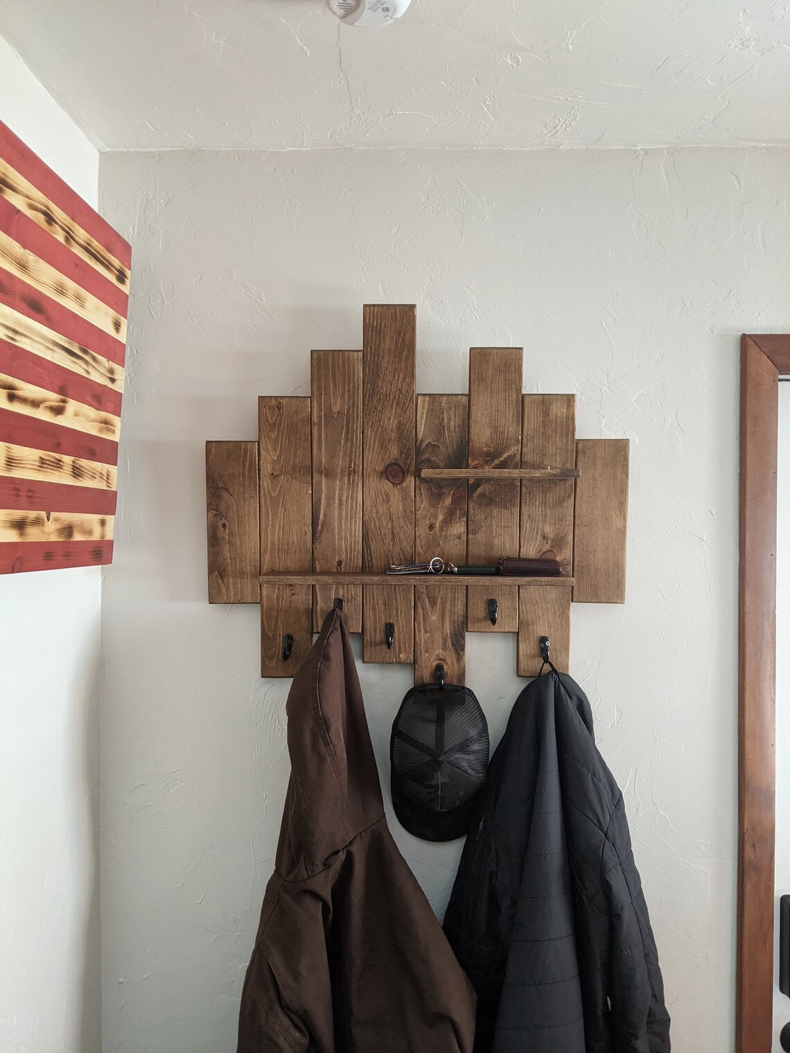 Coat and Hat Rack Woodworking Plan - Etsy