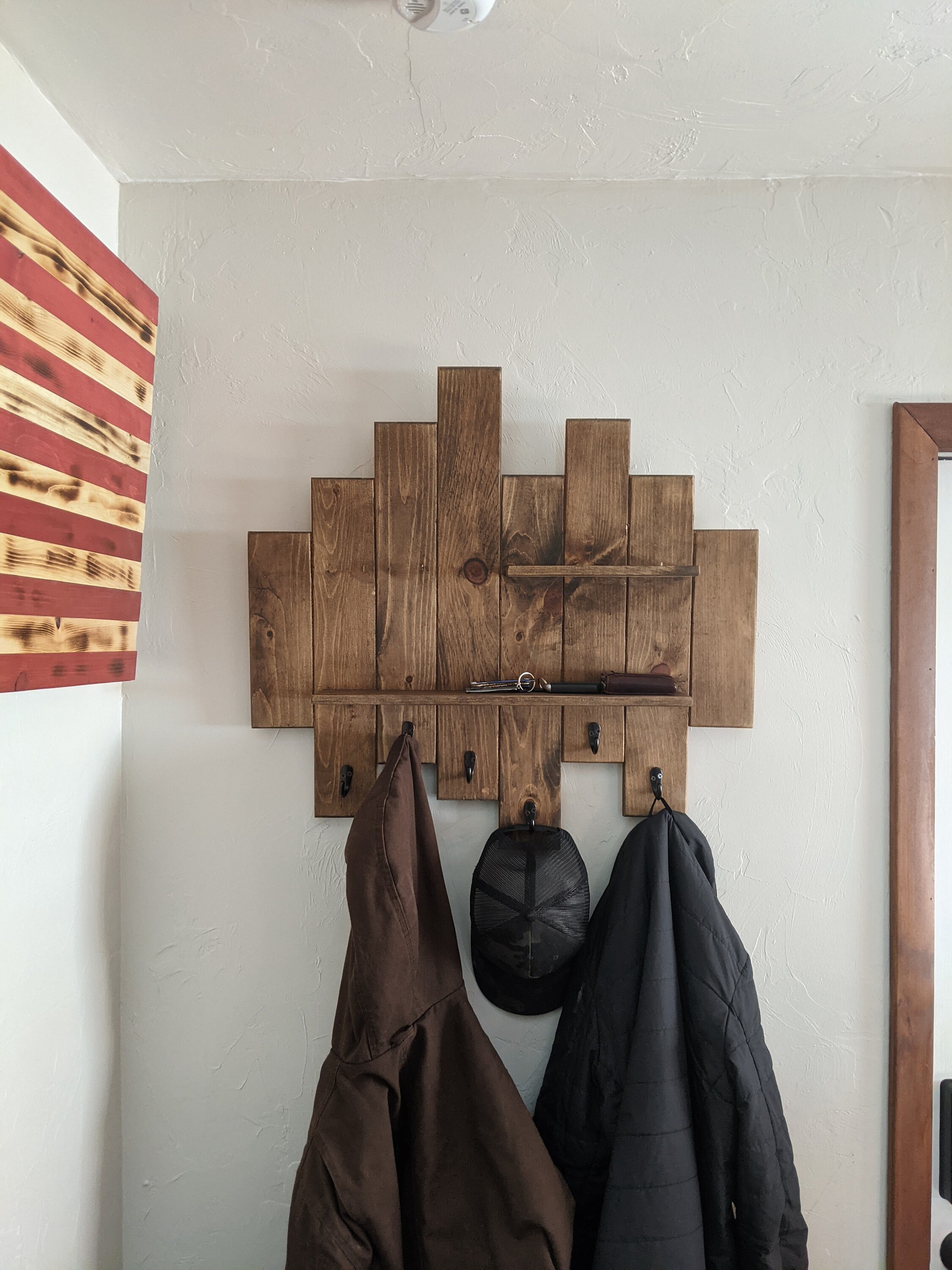 Coat and Hat Rack Woodworking Plan - Etsy