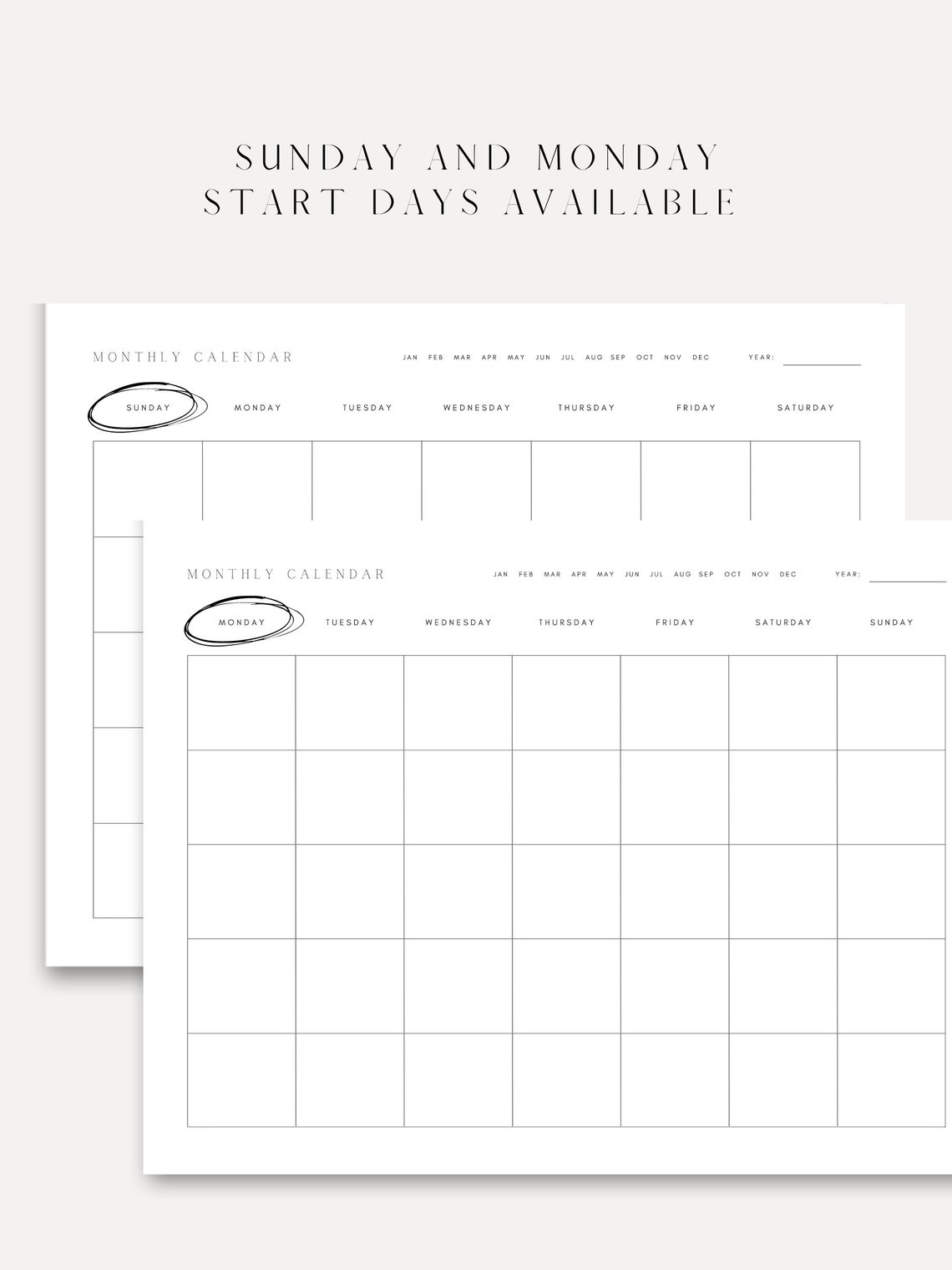 Undated Blank Monthly Calendar Printable And Digital Monthly Etsy undated-blank-monthly-calendar-printable-and-digital-monthly-etsy