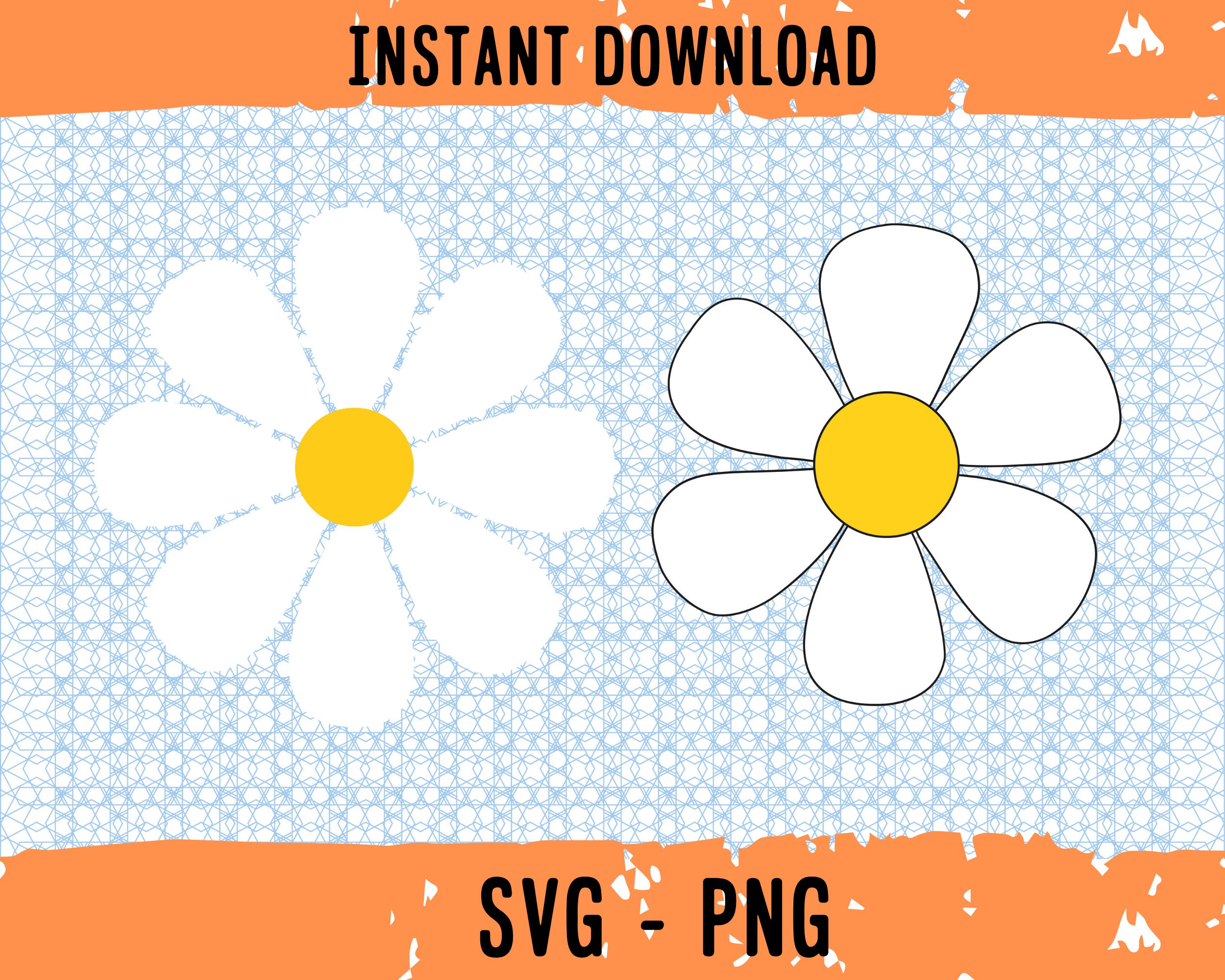 2 Daisy Designs Svg Digital Download Flower Daisy SVG Daisy | Etsy