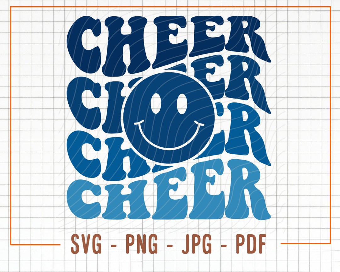 Cheer Smiling Face Svg, Cheer Team Template, Cheer Shirts, Cheer Mom ...