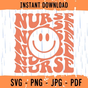 Nurse Svg, Smiling Daisy Face Svg, Retro Nurse Svg, School Nurse Svg ...