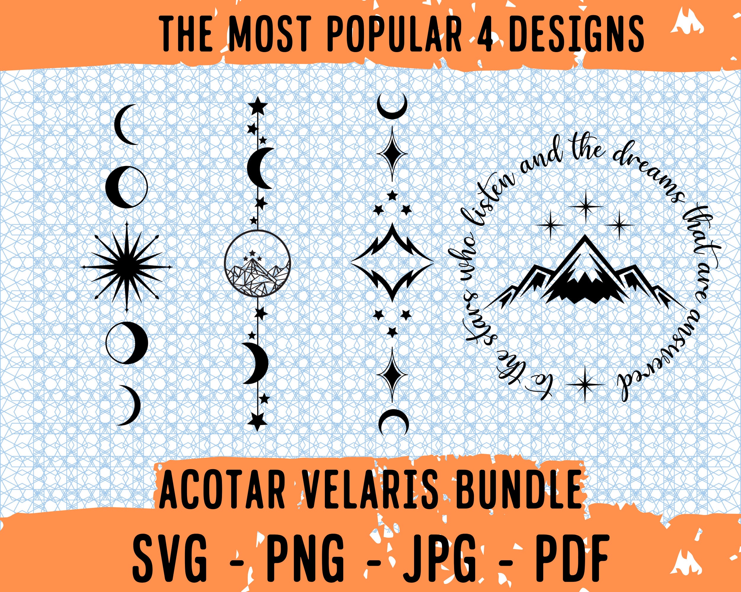 Acotar Velaris SVG Bundle Most Popular 4 Acotar Velaris - Etsy