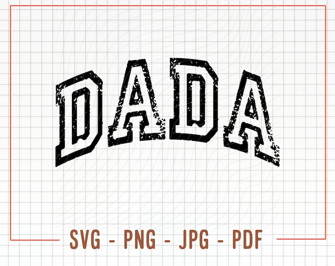 Dada SVG, Dad Svg, Dada Script Svg File, Dada Cursive Svg, Dada Clip ...