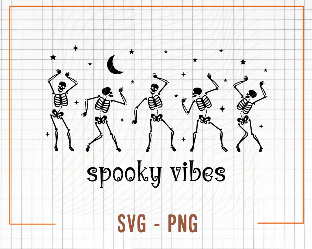 Spooky Vibes Svg, Dancing Skeleton Svg, Skeleton Svg, Spooky Season Svg ...
