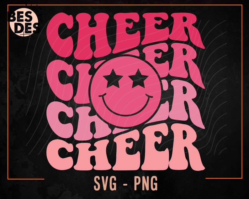 Cheer Smiling Face Svg, Cheer Mama Svg, Png, Cheer Shirts, Cheer Mom ...