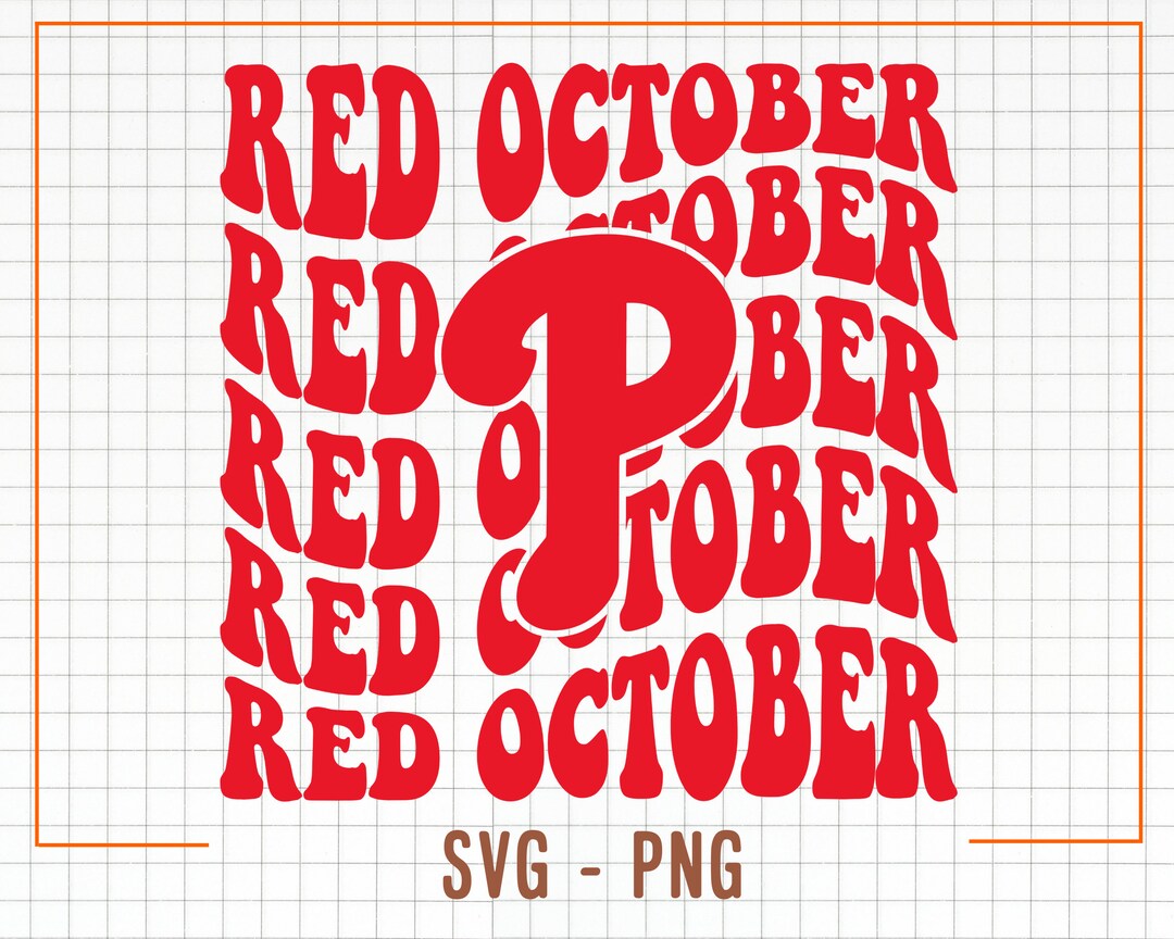 Red October Svg, Red October Png, Philadelphia Baseball - Red October ...