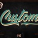 Custom Retro Text PNG, Team Name Png, Team Logo Png, Customizable Retro ...