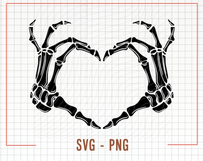 Skeleton Heart Hands Svg, Skeleton Hands Svg, Sleleton Svg Cut File ...