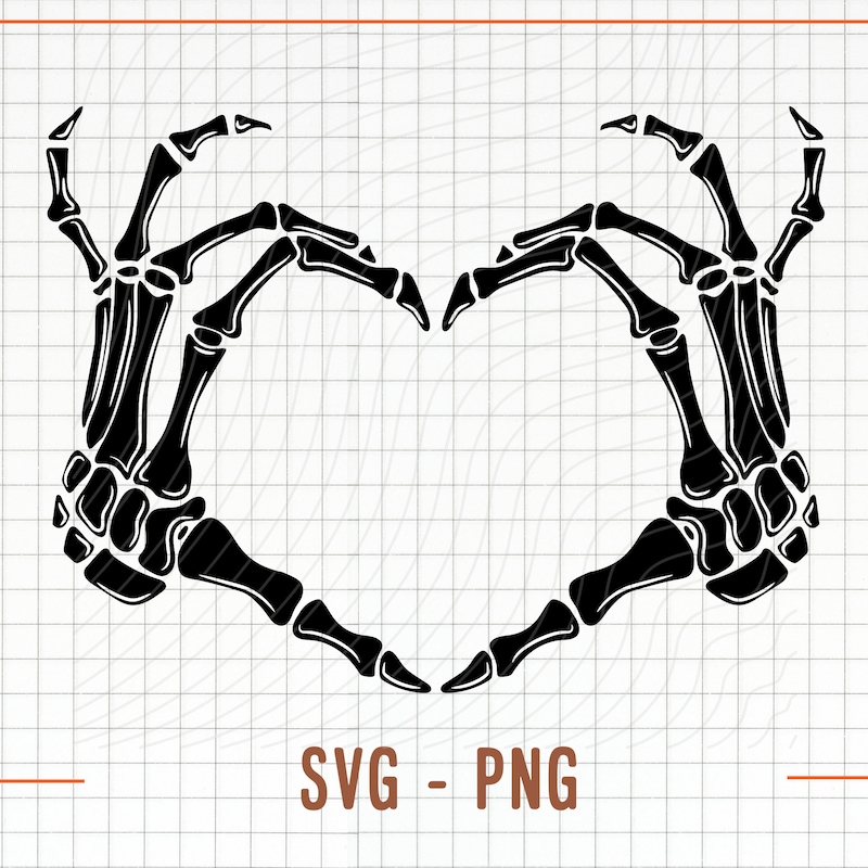 Skeleton Hand Stencil - Etsy