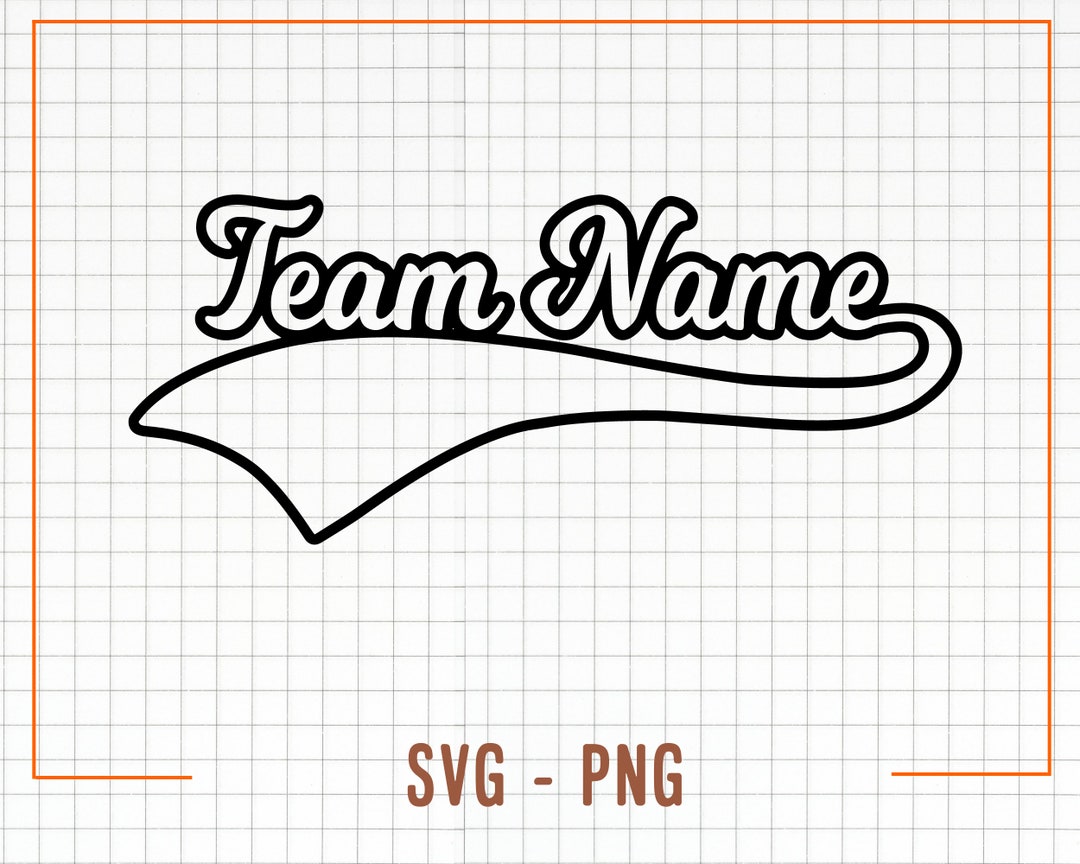 Custom Softball Team Name Svg, Png, Personalized Softball Team Name Svg ...