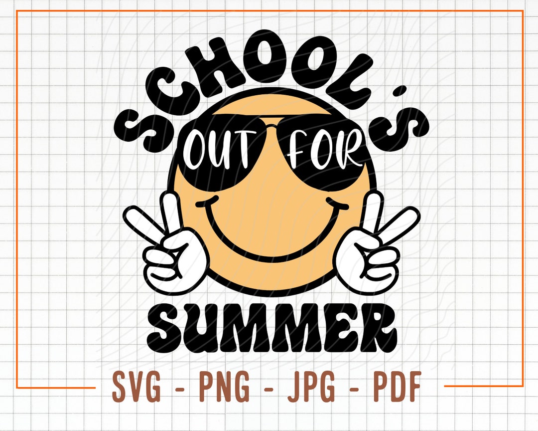 School's Out for Summer Svg & Png, Teacher Svg, Teacher Summer Svg ...