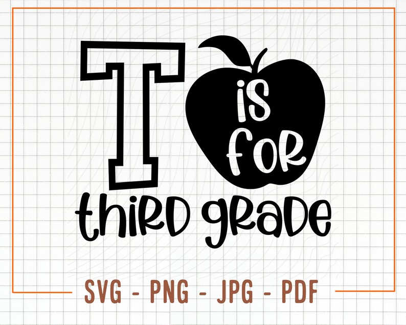 Third Grade SVG Third Grade Cut File Third Grade Cricut Svg - Etsy