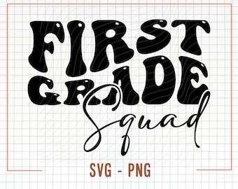 1st Grade Squad Svg, 1st Grade Svg, First Grade Svg, School Svg, School ...