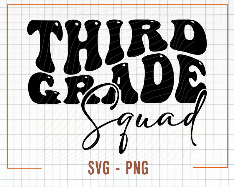 3rd Grade Squad Svg, 3rd Grade Svg, Third Grade Svg, School Svg, School ...