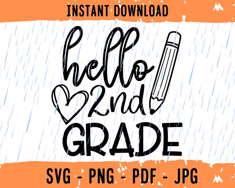 Hello 2nd Grade Svg Hello Second Grade Svg 2nd Grade Svg - Etsy