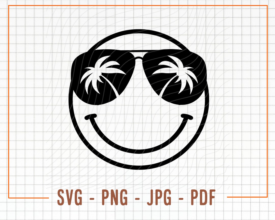 Smile Beach Vibes Svg, Smile Png, Summer Png, Sunglasses Smile Face Svg ...