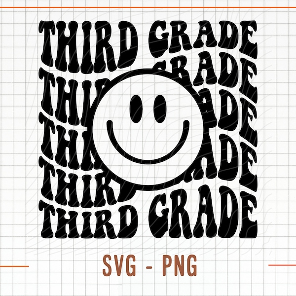 Third Grade Svg - Etsy