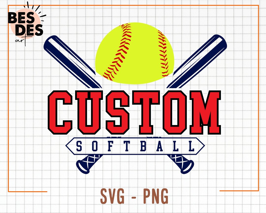 Custom Softball Team Logo Svg, Png, Personalized Softball Team Name Svg ...