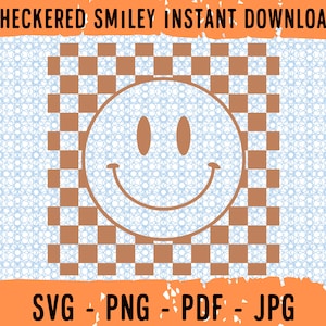 Checkered Smile Face Svg, Funny Smile Svg, Smile Png, Smiling Face Svg ...