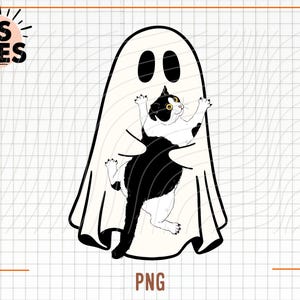 Cute Ghost Png, Black Cat Png, Halloween Png, Trending Png, Spooky ...