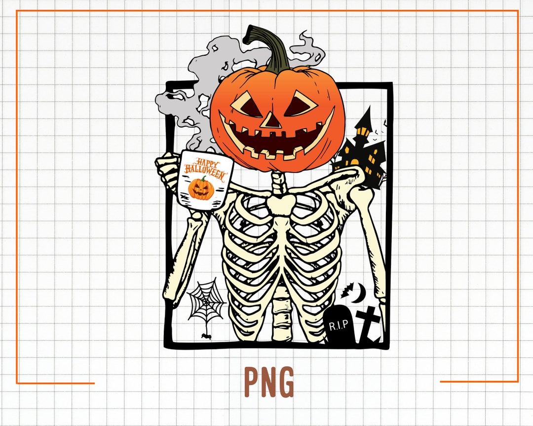 Skeleton Coffee PNG, Skeleton Coffee Png, Coffee Png, Halloween Png ...