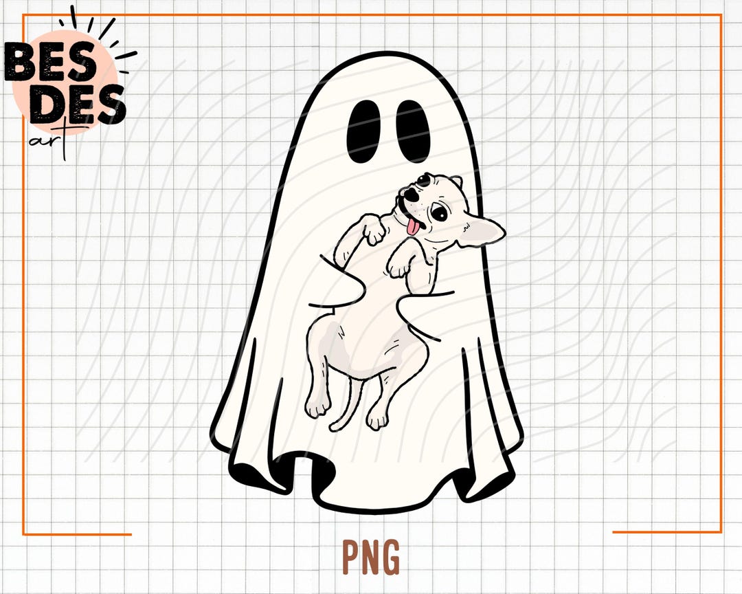 Сute Ghost and Dog Png, Ghost Png, Boo Png, Funny Halloween Png, Ghost ...