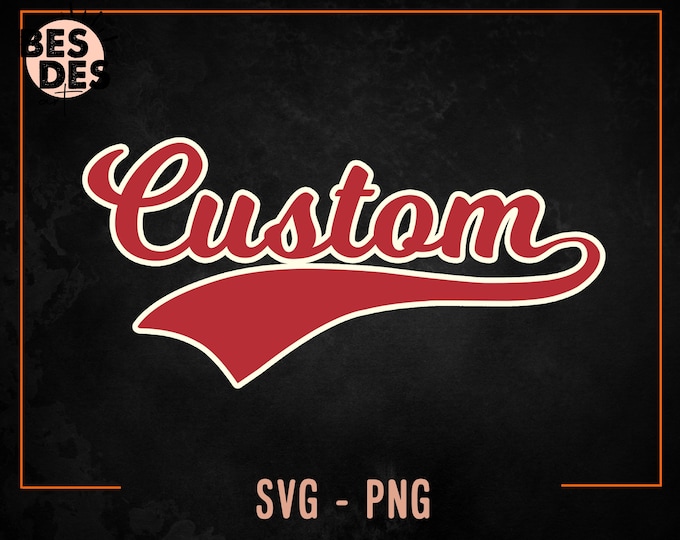 Custom Mascot Shirt SVG PNG, Personalized Team Name Svg, Custom Cut ...