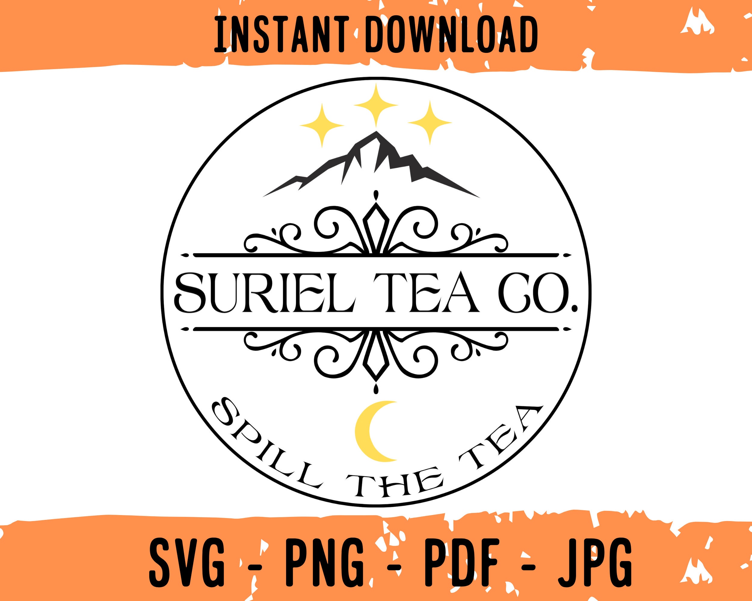 Suriel Tea Co Svg Sarah J Maas Png Acotar Svg File Bookish - Etsy UK