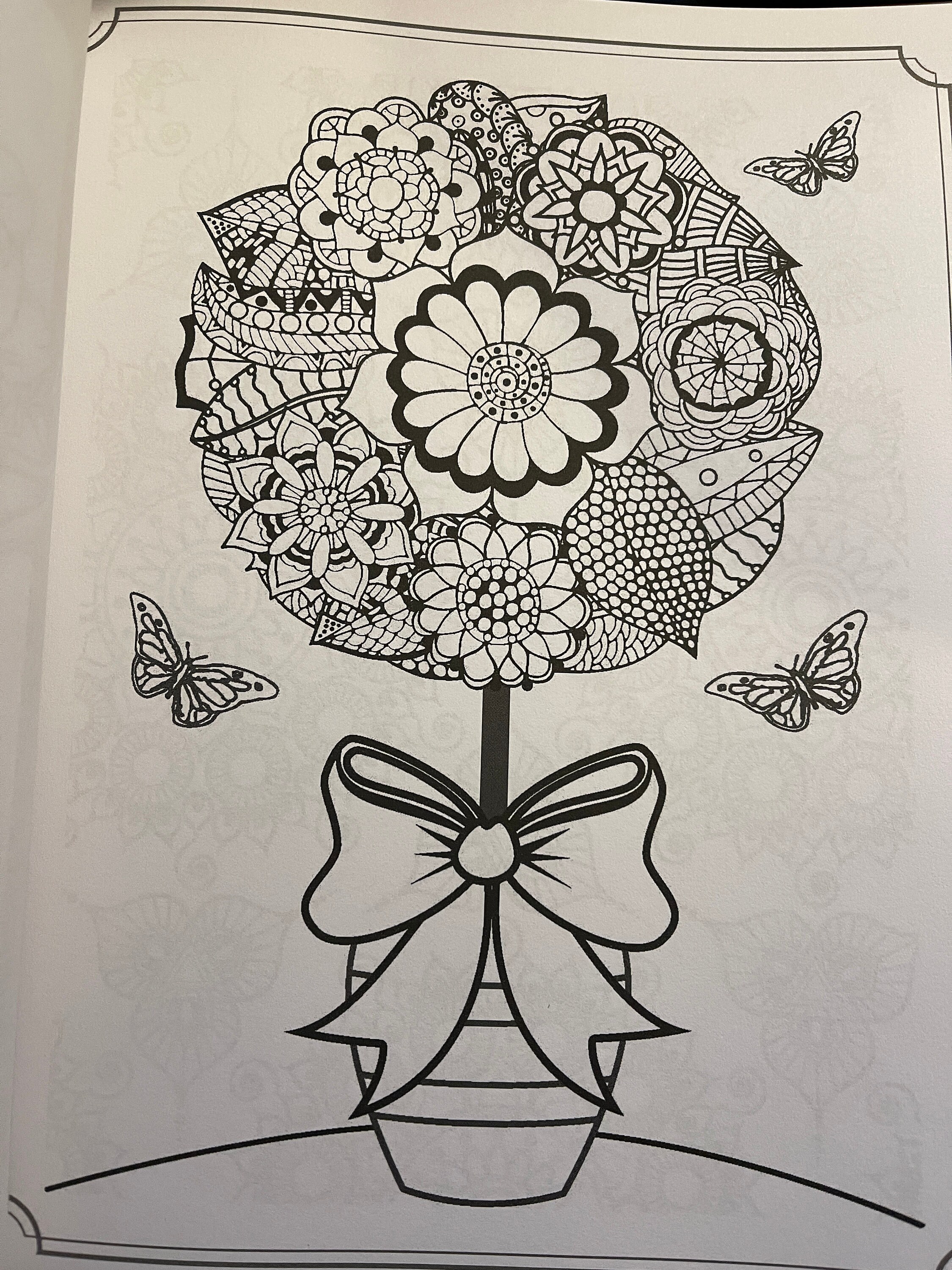 Floral Escape I Relaxation Coloring Book Floral Coloring - Etsy