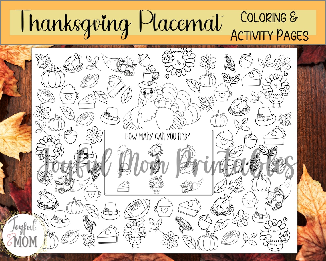 Thanksgiving Games | Thanksgiving Coloring and Activity Pages | Bundle ...