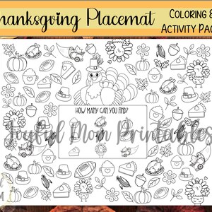 Thanksgiving Games | Thanksgiving Coloring and Activity Pages | Bundle ...