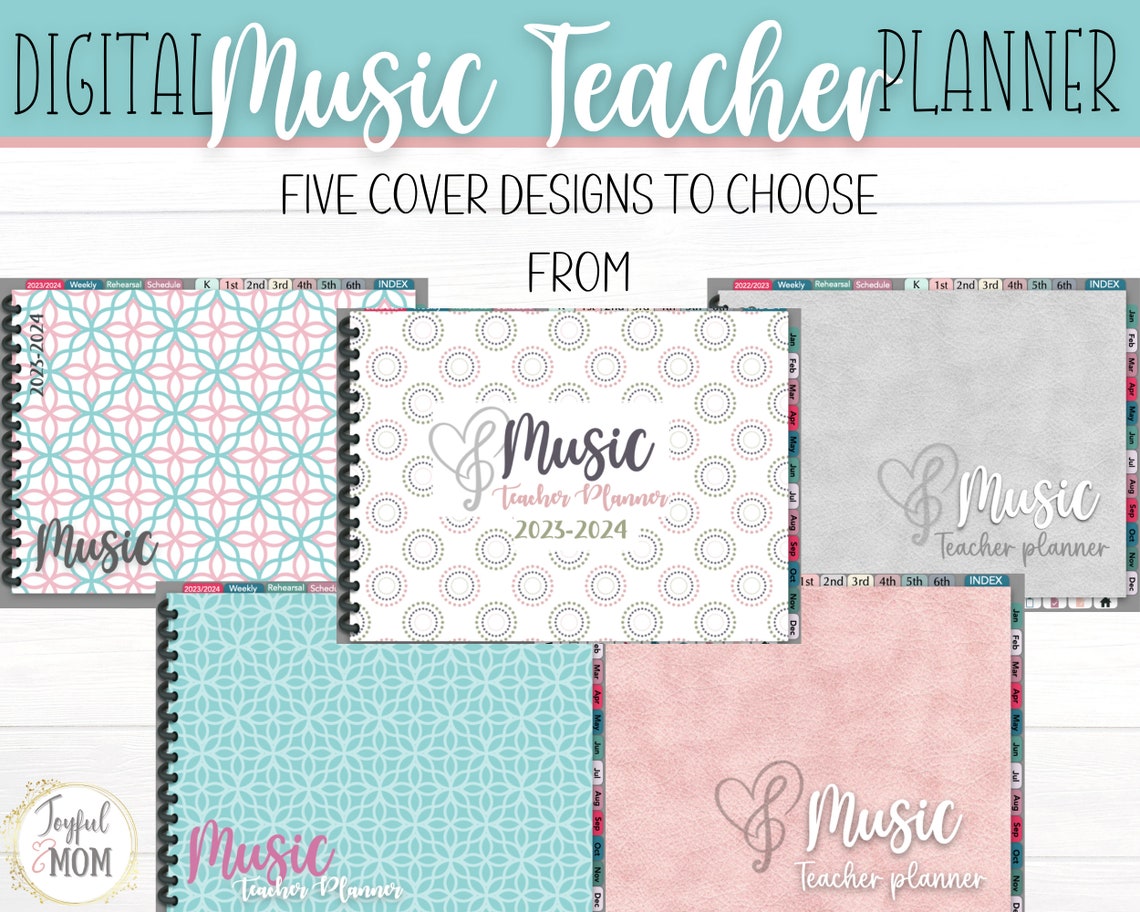 Digital Music Teacher Planner K 6th Grade Digital Planner for Music ...