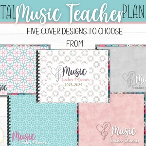 Digital Music Teacher Planner K 6th Grade Digital Planner for Music ...