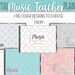 Digital Music Teacher Planner K 6th Grade Digital Planner for Music ...