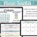Digital Music Teacher Planner K 6th Grade Digital Planner for Music ...