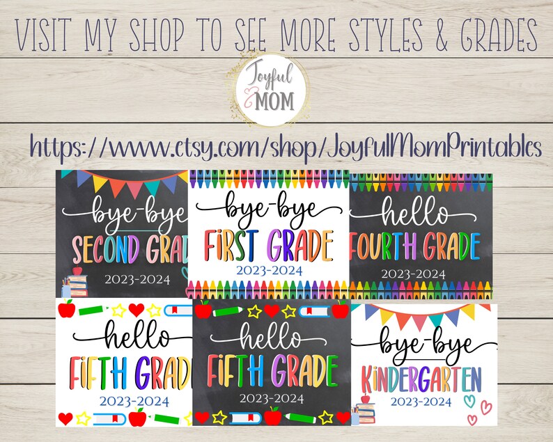 Hello Kindergarten First Day of School Printable Sign First Day of ...