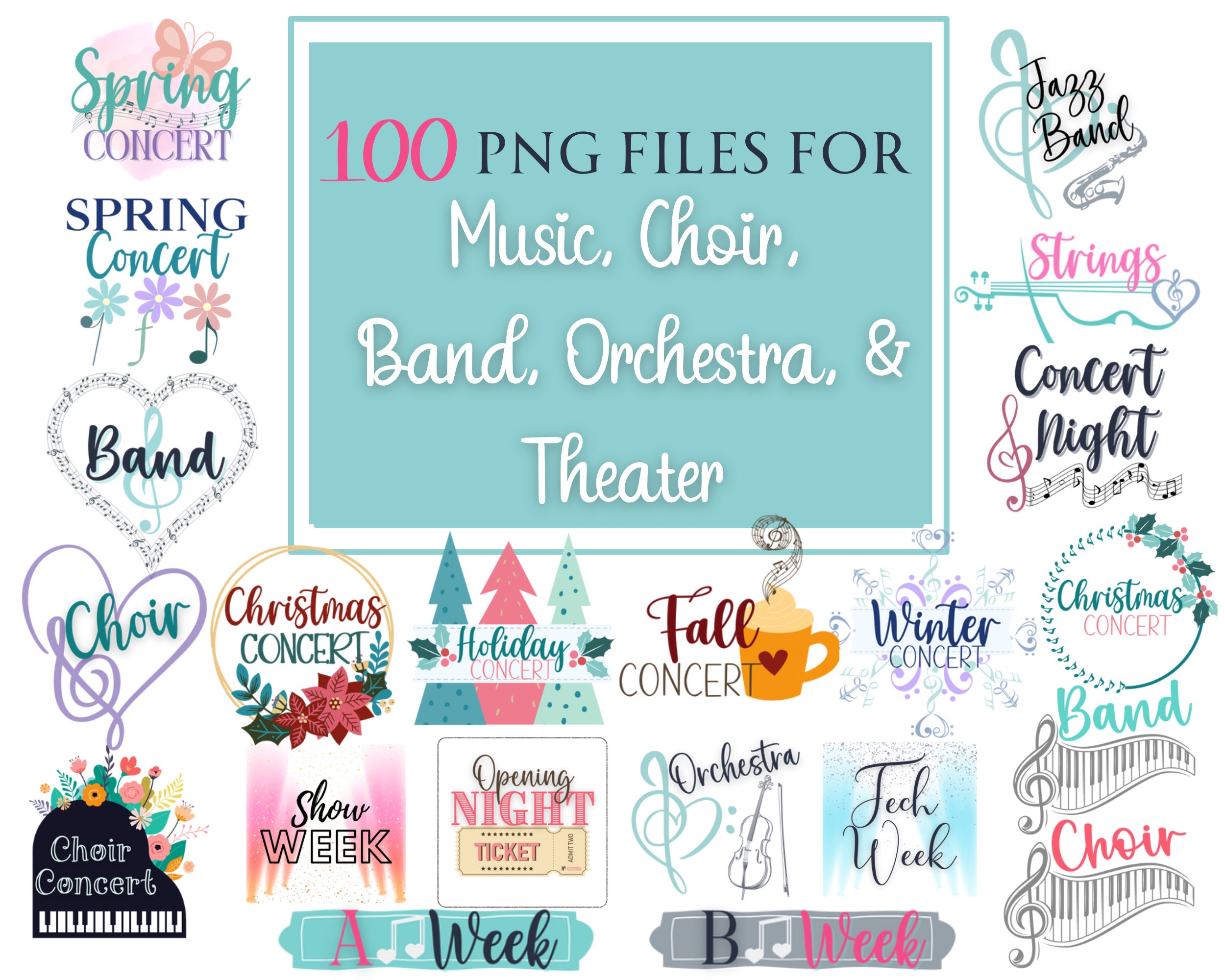 Music Teacher Digital Planner Stickers| Digital Stickers for Teacher ...
