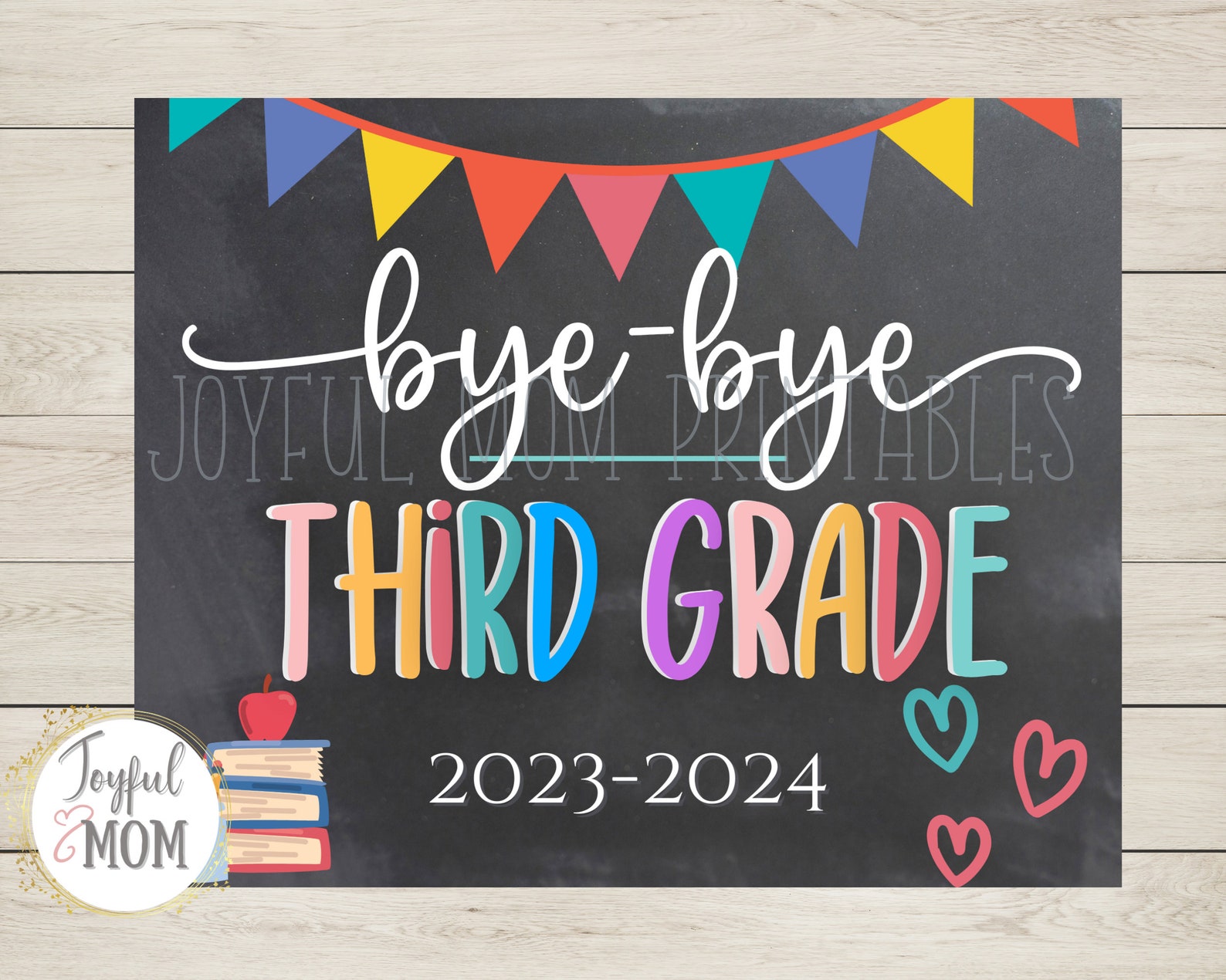 Hello Third Grade Printable Sign First Day of School First and Last Day ...